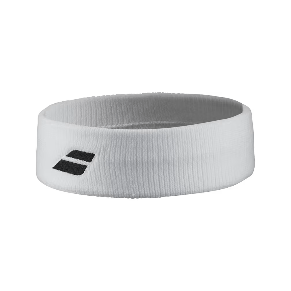Bandeau éponge Babolat Logo Headband Blanc 2024