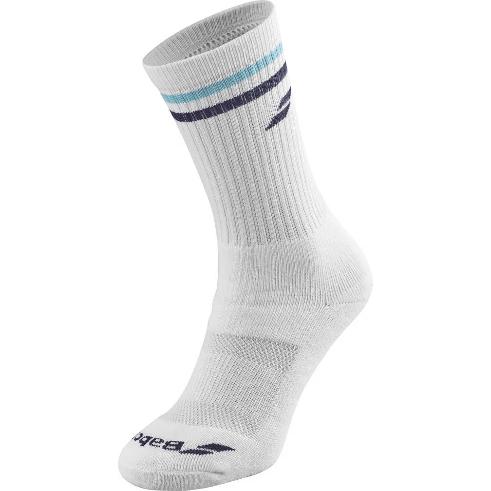 Chaussettes Babolat Single Socks Blanc 2024