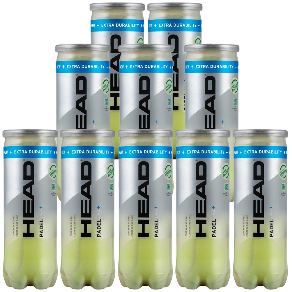 PACK 10 TUBES HEAD PADEL PRO+ | Esprit Padel Shop | Balles de padel